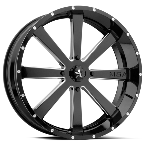 MSA Offroad Wheels M34 Flash 20 X7 4-136.00 4.00+4.00BKGLBM | America's ...