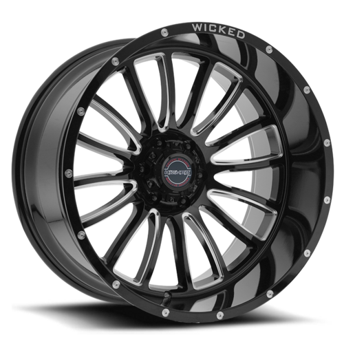 Wicked Off-Road Wheels W908 20 X10 8-170.00 -24 BKGLBA | America's Tire