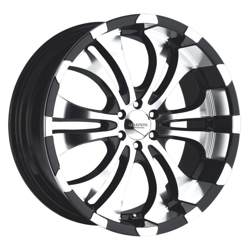 Liquid Metal Turbine 22 X9.5 6-114.30 25 BKMCMS | America's Tire