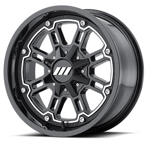 MSA Offroad Wheels M30 Throttle 16 X7 4-136.00 4+3 BKGLMA | America's Tire