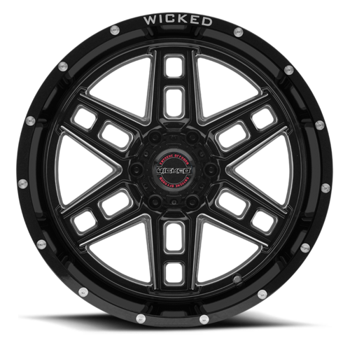 Wicked Off-Road Wheels W906 20 X9 6-139.70 0 BKGLBA | America's Tire