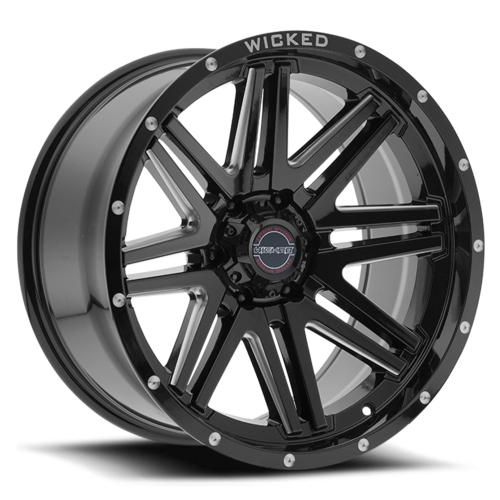 Wicked Off-Road Wheels W901 20 X9 6-139.70 0 BKGLBA | America's Tire