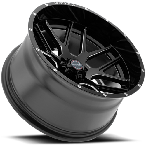 Wicked Off-Road Wheels W903 20 X10 6-139.70 -24 BKGLBA | America's Tire
