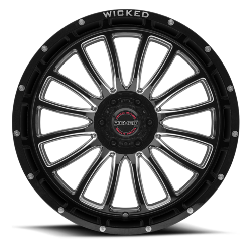 Wicked Off-Road Wheels W908 20 X10 8-165.10 -24 BKGLBA | America's Tire
